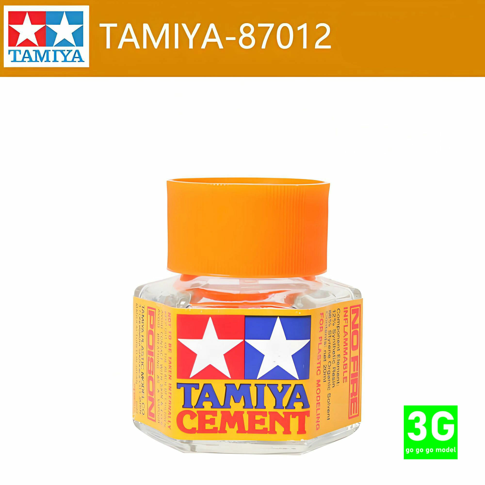 Tamiya 87012, желтый клей для покрытия моделей и миниатюр, финишное покрытие для моделизма и аккуратной фиксации деталей