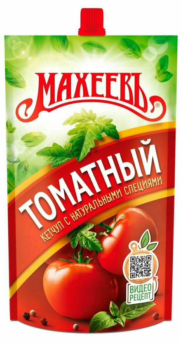 Кетчуп Махеевъ с натуральными специями, с дозатором, неострый, 300 г — фото 1