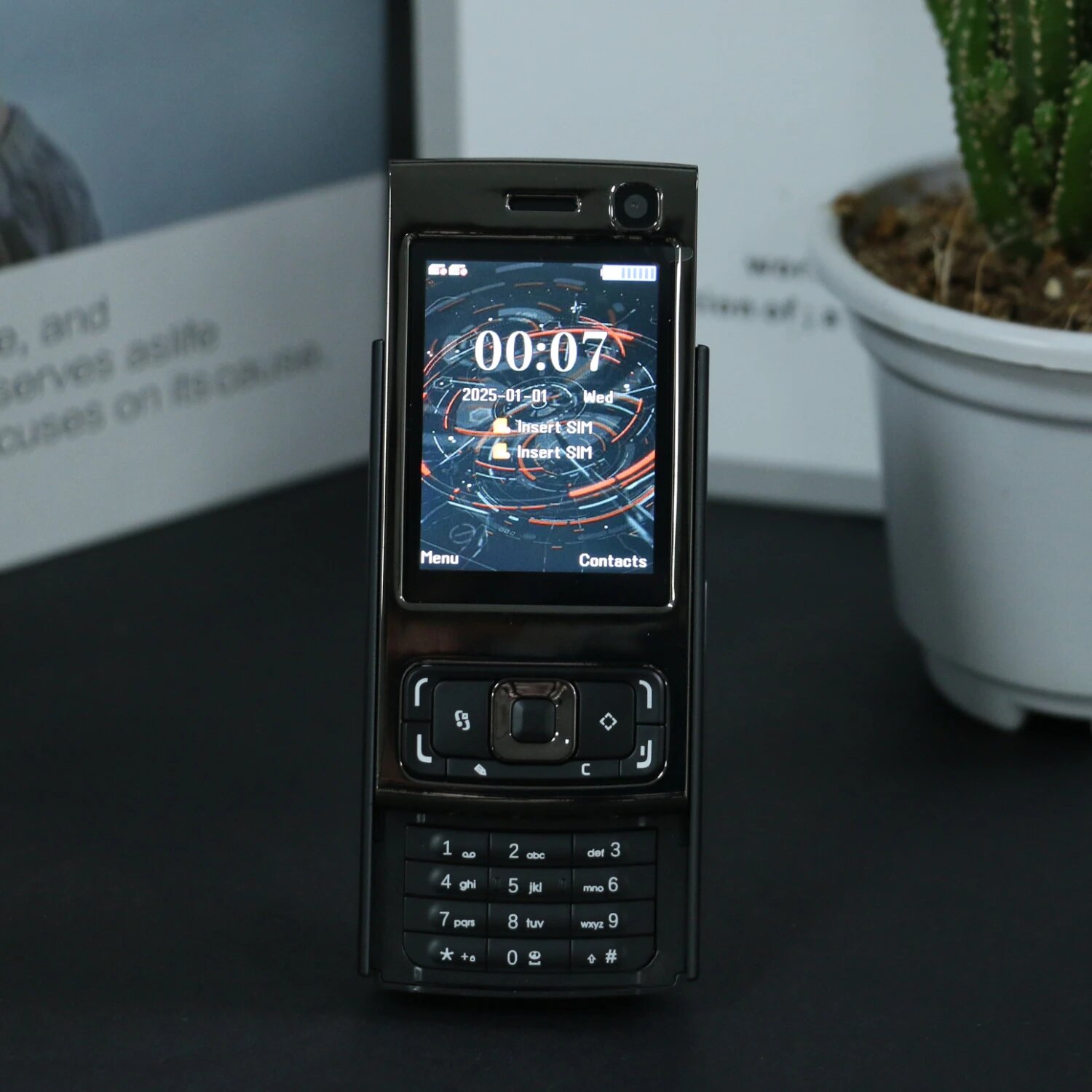 N95pro Elderly Slide Mobile Phone Unlocked Mini Size Push Button Dual SIM WhatsApp Palm Telephone Portable Low Price Classic