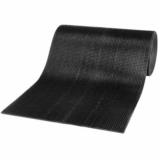 Коврик Laima дорожка 0,9х10 м, "травка" черный пластиковый грязезащитный, щетина 10 мм, EXPERT, 701070