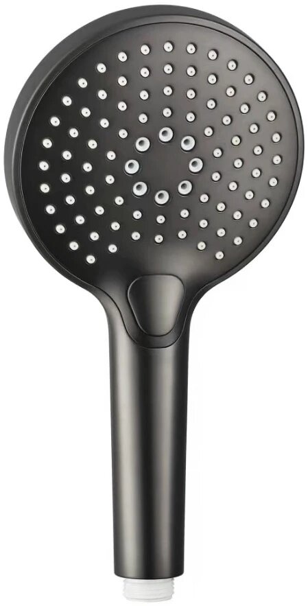Душевая лейка AQUAme AQM8510GM 120 мм, 3 режима, оружейная сталь