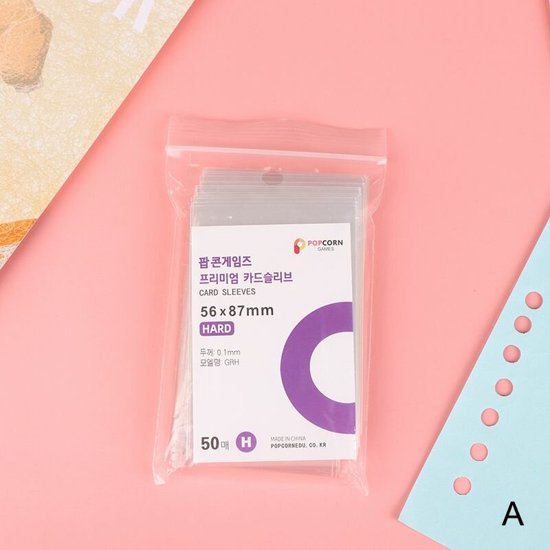 Пленка для попкорна, прозрачные защитные протекторы CPP для коллекционных карт, фотографий и открыток ультра-тонкая, без кислоты и без ПВХ, набор 50/100 шт.