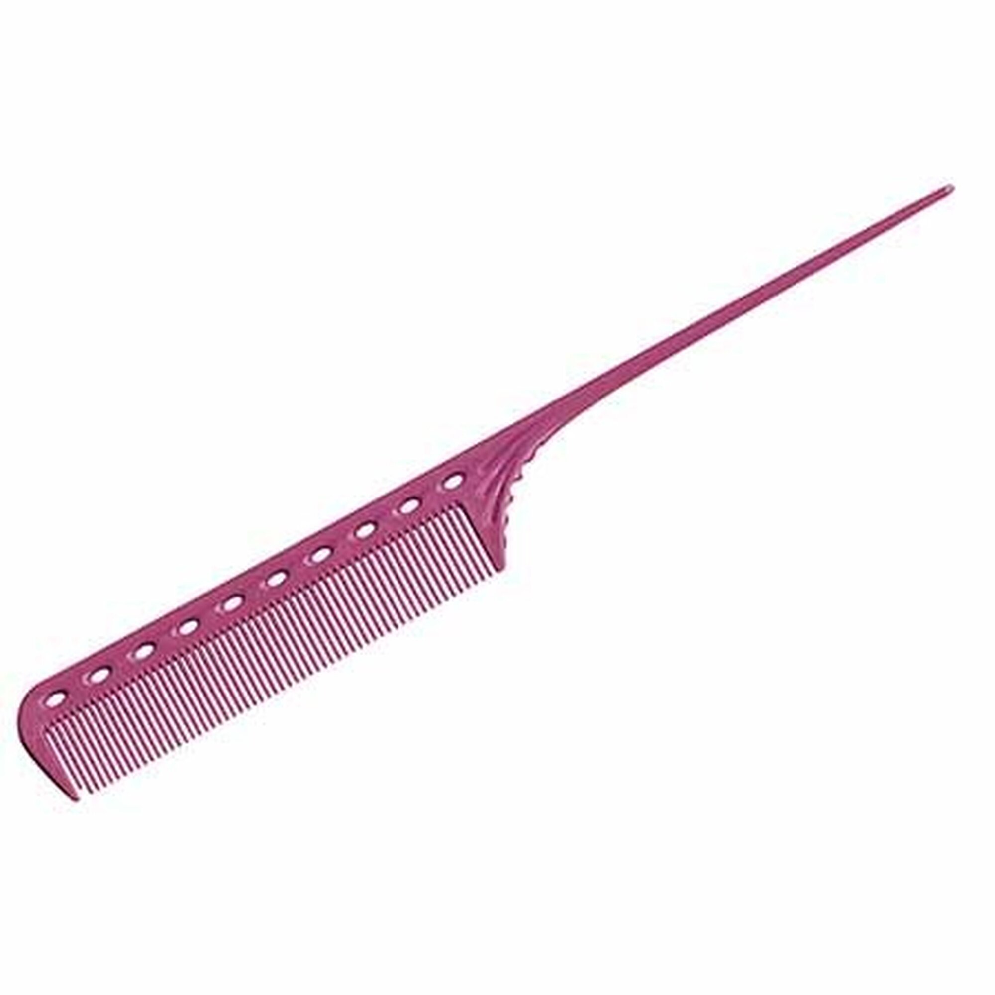 Расческа с хвостиком гибкая Y.S. Park 216 мм розовая YS-101 pink