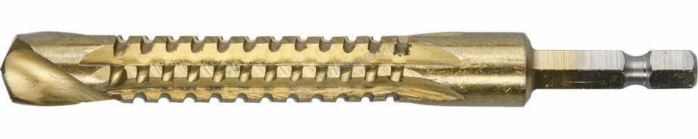 ЗУБР. Сверло фрезеровальное по дереву и тонкому листовому металлу, шестигранный хвостовик 1/4", 12х110мм