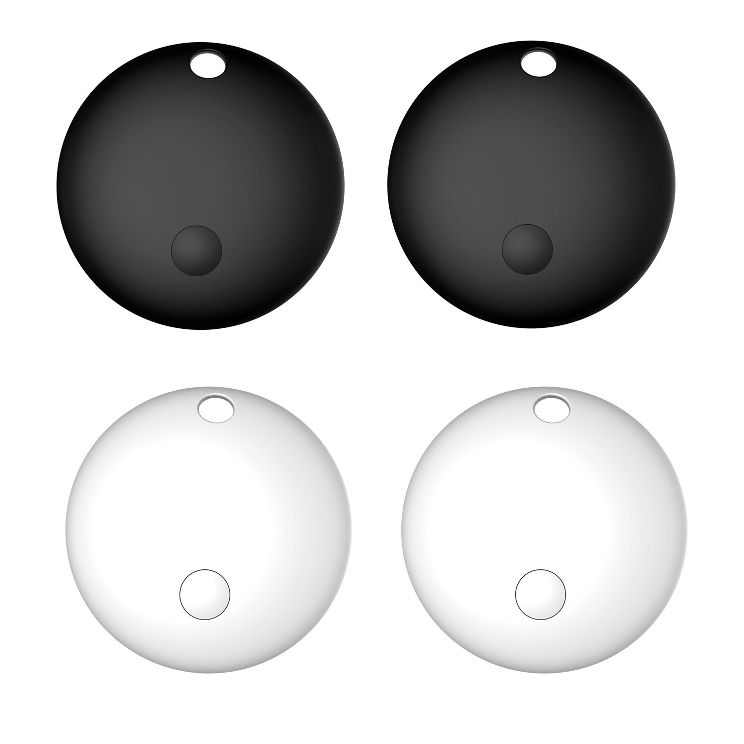 F08 Bluetooth трекер для поиска вещей с Apple MFI, 1/4 шт, черный/белый, CR2032