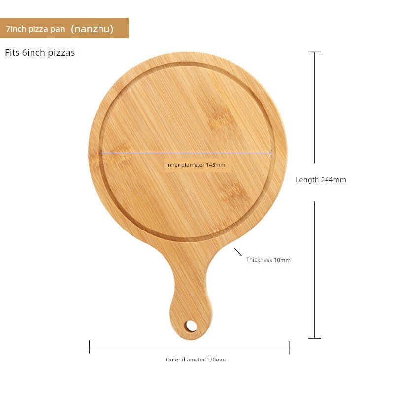 Деревянный бамбуковый поднос для пиццы для домашней выпечки, тарелка для стейка, прямоугольная доска для хлеба и торта,