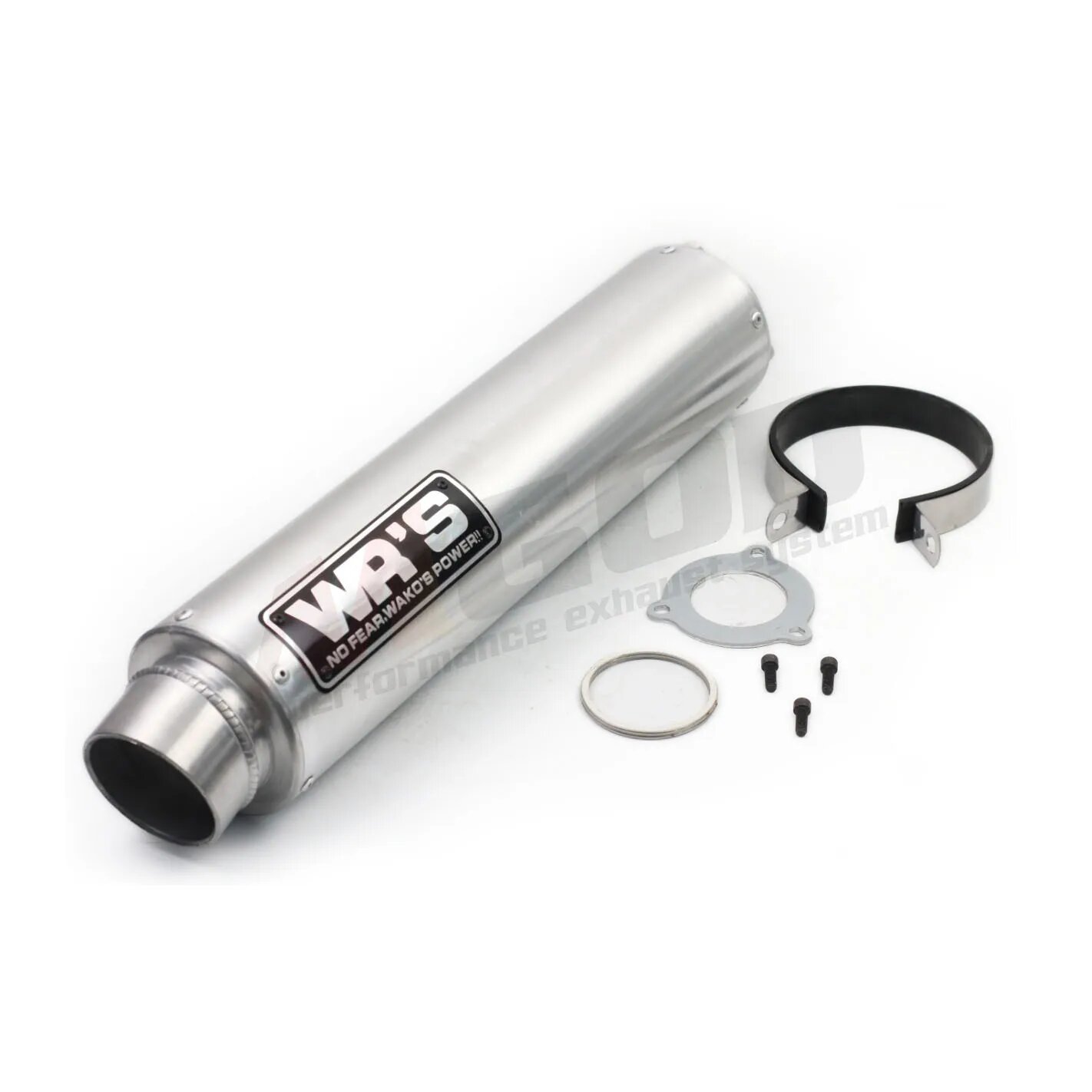 Универсальный глушитель для мотоцикла 60,5 мм, выхлопная труба для гонок, серебристая наклейка, для мотоциклов WR S YS, мотокросса, MT10 B