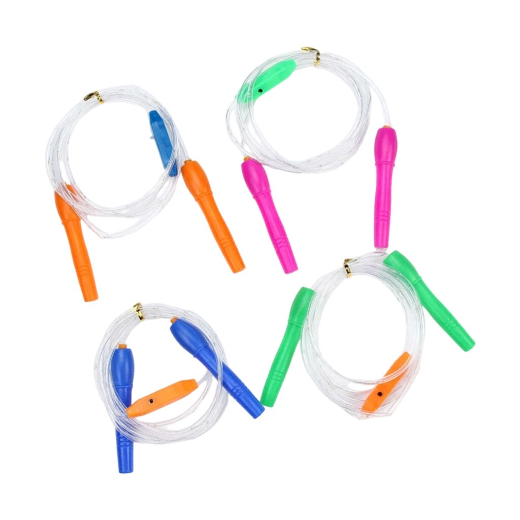 4 светящиеся скакалки (случайный цвет)