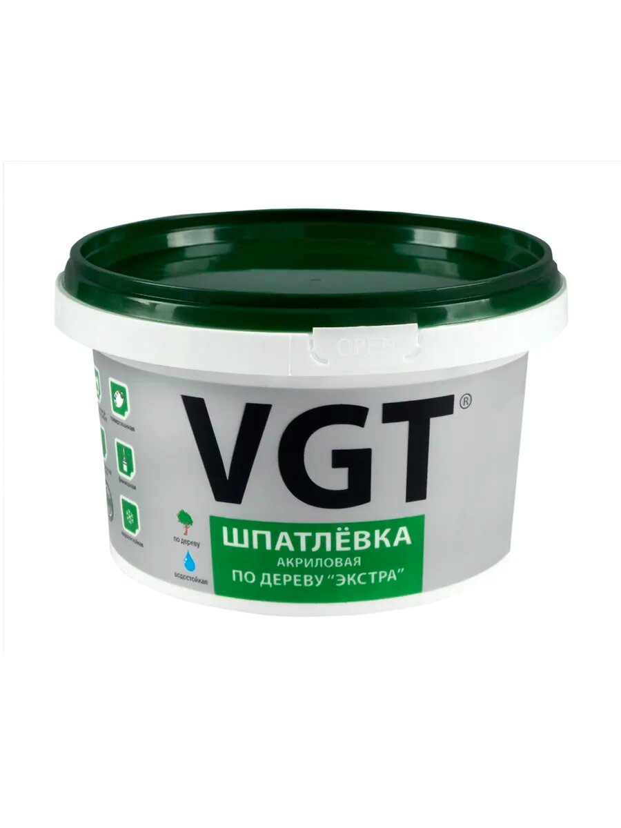 Шпатлевка экстра ПО дереву акриловая, универс, белая 1кг