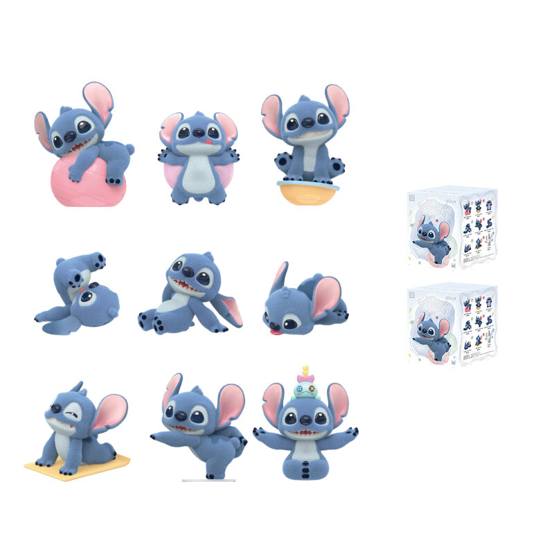 TOP TOY X Disney Стич Энергичный вид Коллекция Йога Слепые коробки 1 слепой бокс Целая коробка 8 шт null