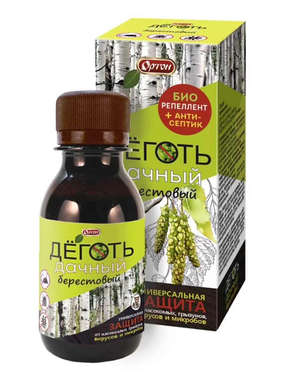Репеллент дёготь берестовый, 100 мл, 06-006, Ортон