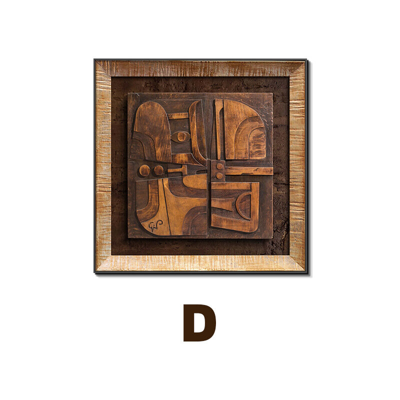 Винтажный стиль, декоративная живопись для гостиной, геометрическая абстрактная картина для фона дивана, высококачественный ретро набор картин для столовой