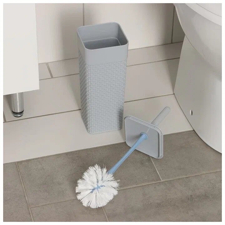 Ерш туалетный пластиковый, Цвет: серый шторм. Качество.