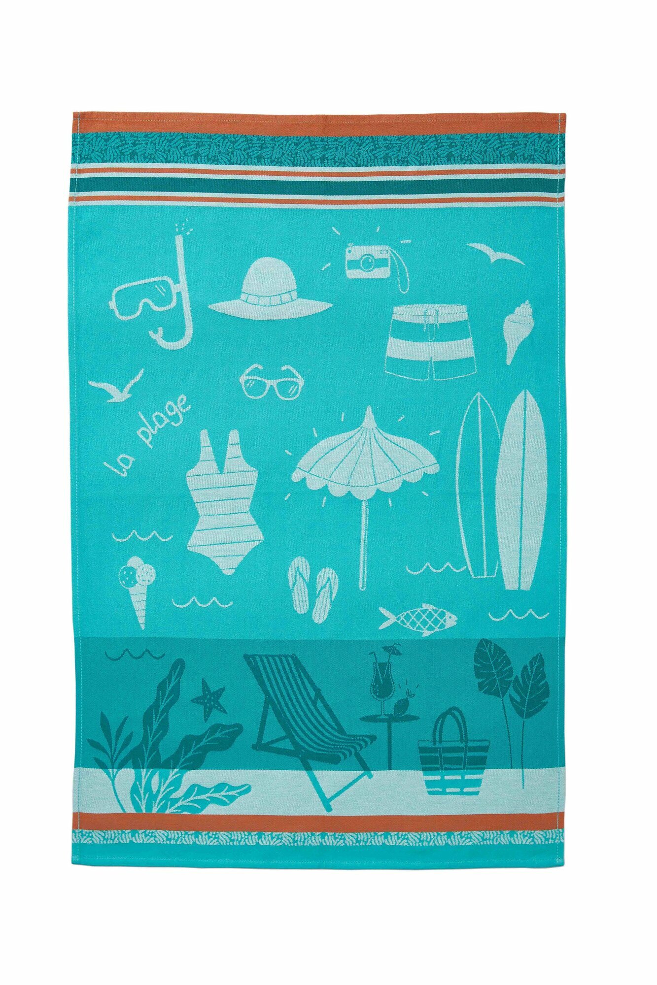 Полотенце кухонное Coucke Seaside A La Plage, 100% хлопок, 50х75 см