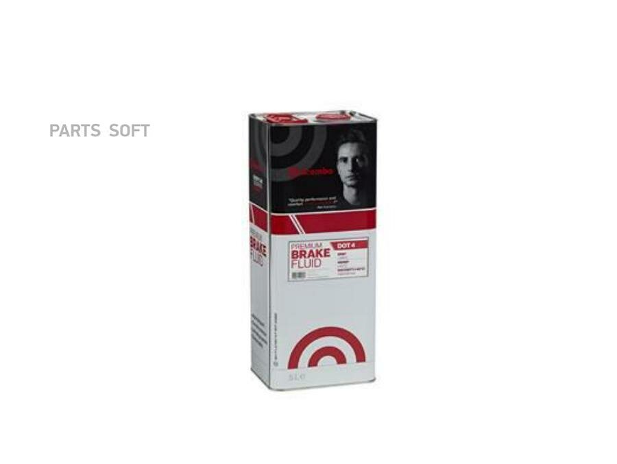 Жидкость тормозная Brembo DOT4 Premium 5л L14050 Brembo арт. L14050
