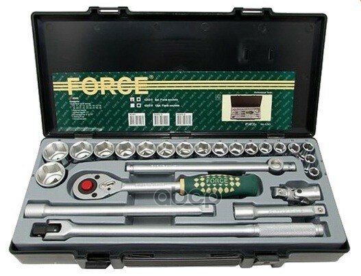 Набор головок 10-32мм 1/2 Surface 24пр. в кейсе F-4243 FORCE FORCE арт. 4243