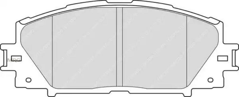 К-т дисков. тормоз. колодок Toyota Prius 2009- F Ferodo арт. FDB4310