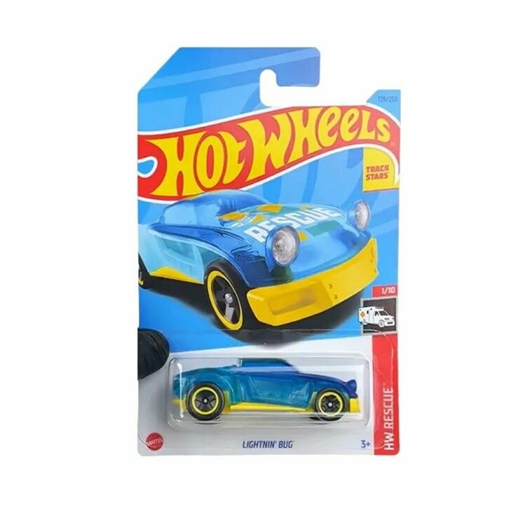 HKK69 Машинка металлическая игрушка Hot Wheels коллекционная модель Lightnin Bug синий