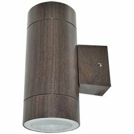 Ecola GX53 LED 8013A светильник накладной IP65 прозрачный Цилиндр металл. 2*GX53 Темное дерево 205x140x90