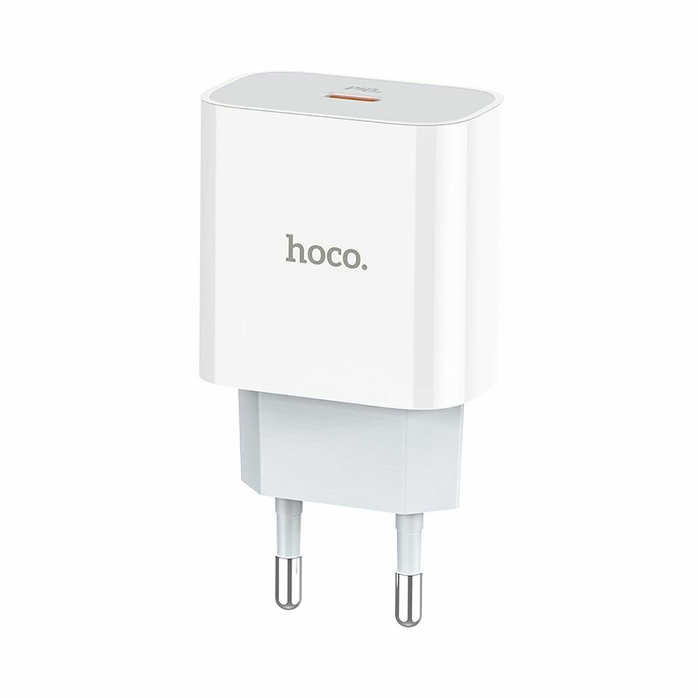 Сетевое зарядное устройство Hoco C76A Plus 1xUSB-C, QC3.0 20W, PD 3А, белый