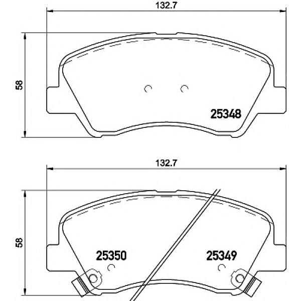TEXTAR 2534801 (0986494563 / 13046056462 / 148802) колодки тормозные дисковые dodge: attitude 1.4 / 1.6 10- : Accent (Акцент)