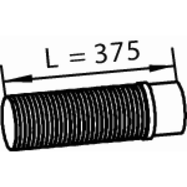 DINEX 47183 (81152100084) сетка глушителя с фланцем 110x2.5x405 \man f90 / f2000 / tga