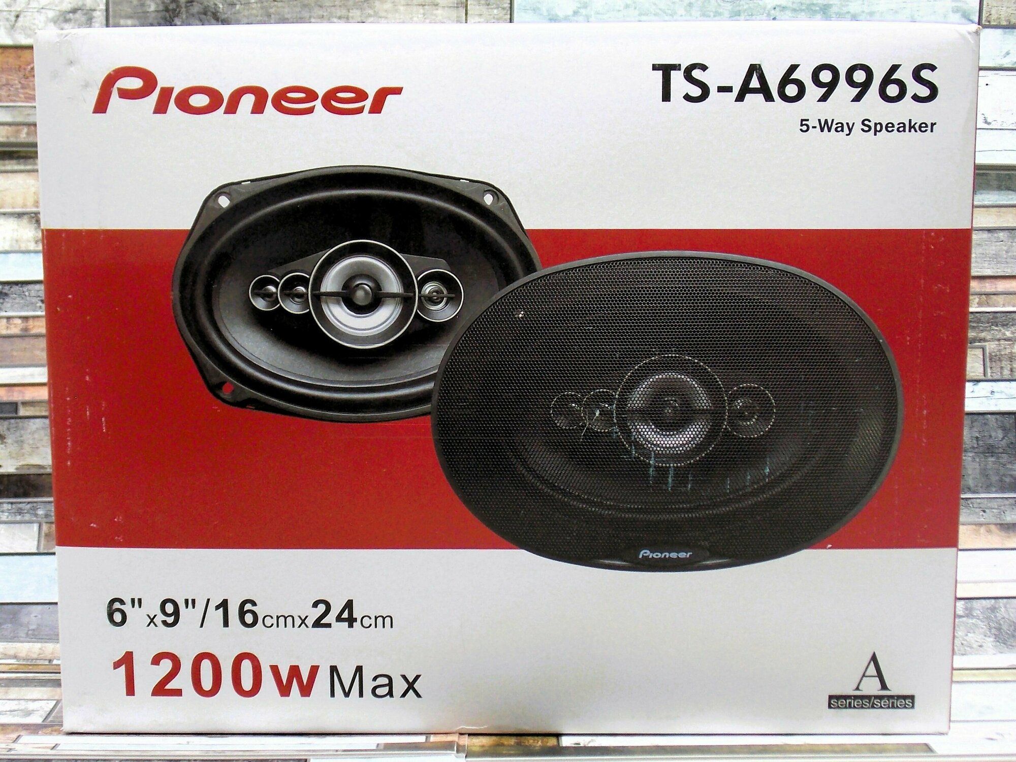 Автомобильные динамики Pioneer "TS-A6996S" (TS-A6997S), Овал 16х24 См (6х9.45 Дюйм.), 1200 Вт, Комплект из 2 штук, Коаксиальная акустика 5-ти полосная, С защитными сетками