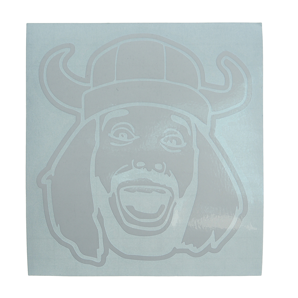 Наклейка виниловая вырезанная "Фанат" 11.5х13.5см белая AUTOSTICKERS