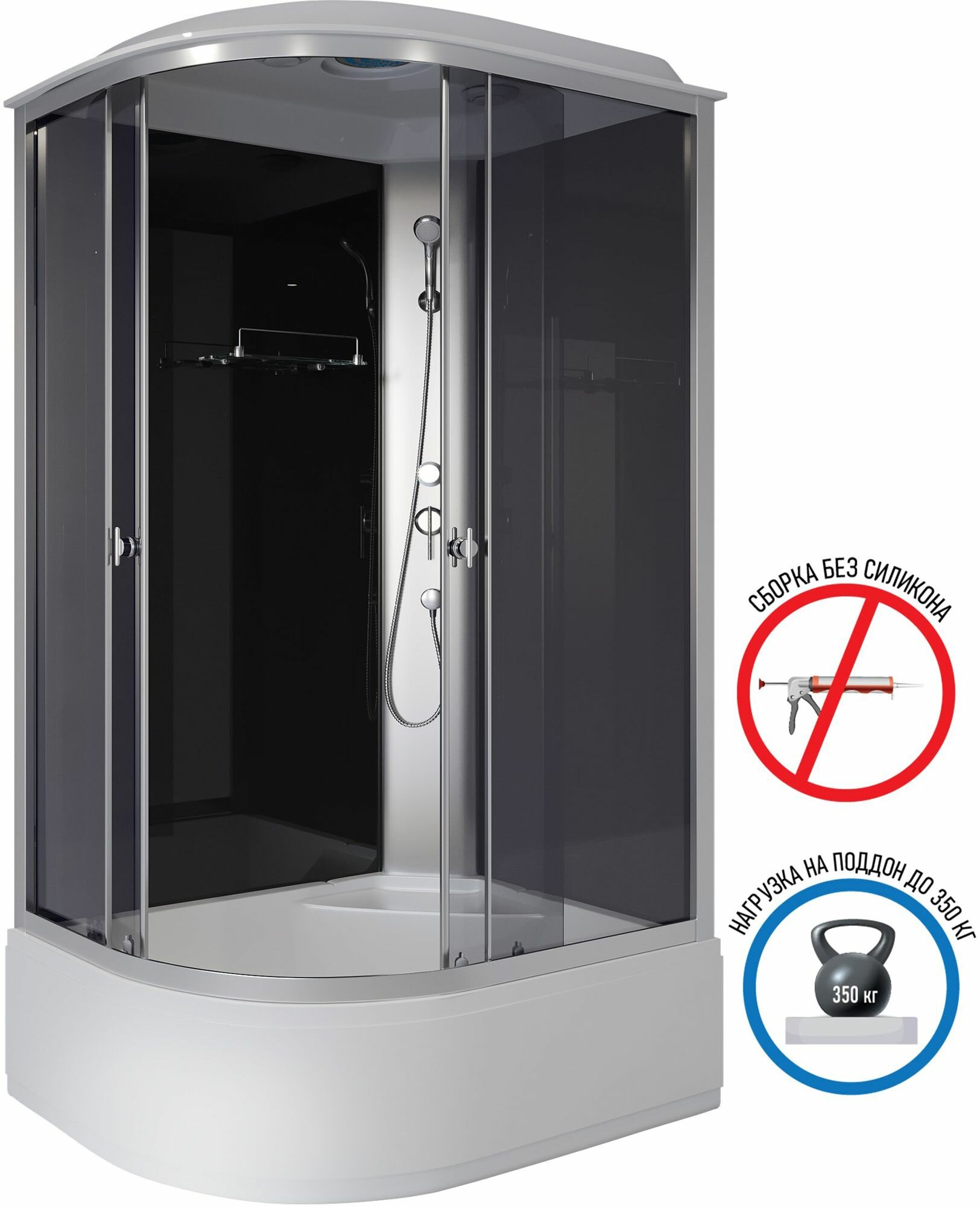 Душевая кабина Niagara Eco 110x80 см E110/80/40R/TN