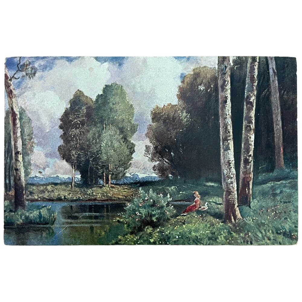 Почтовая открытка "Пейзаж. Единение с природой" 1900-1917 гг. Германия