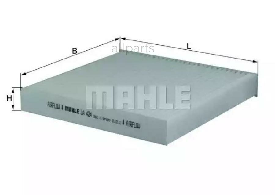 MAHLE LA424 Фильтр салона PEUGEOT: 4007 2.2HDI07-, CITROEN: C-CROSSER 2.2HDI 07-