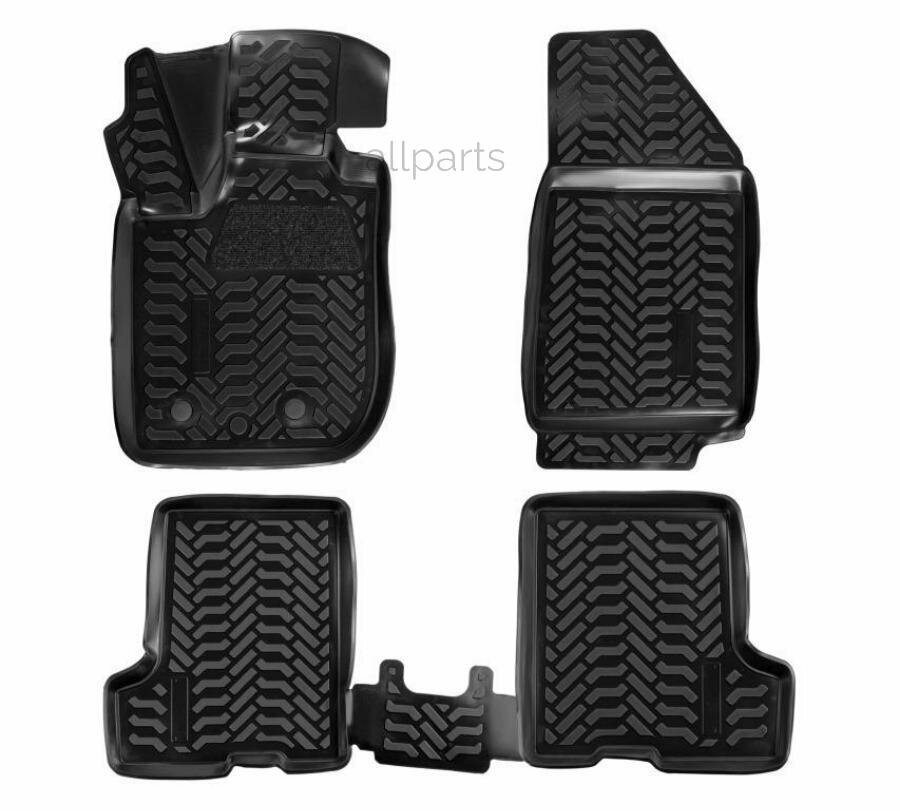 AIRLINE ACMPS08 Ковры в салон (3D с подпят. без вещ. ящика) для Lada XRAY (16-) компл. 4 шт, (крепеж), выс. борт, полимер, черн.