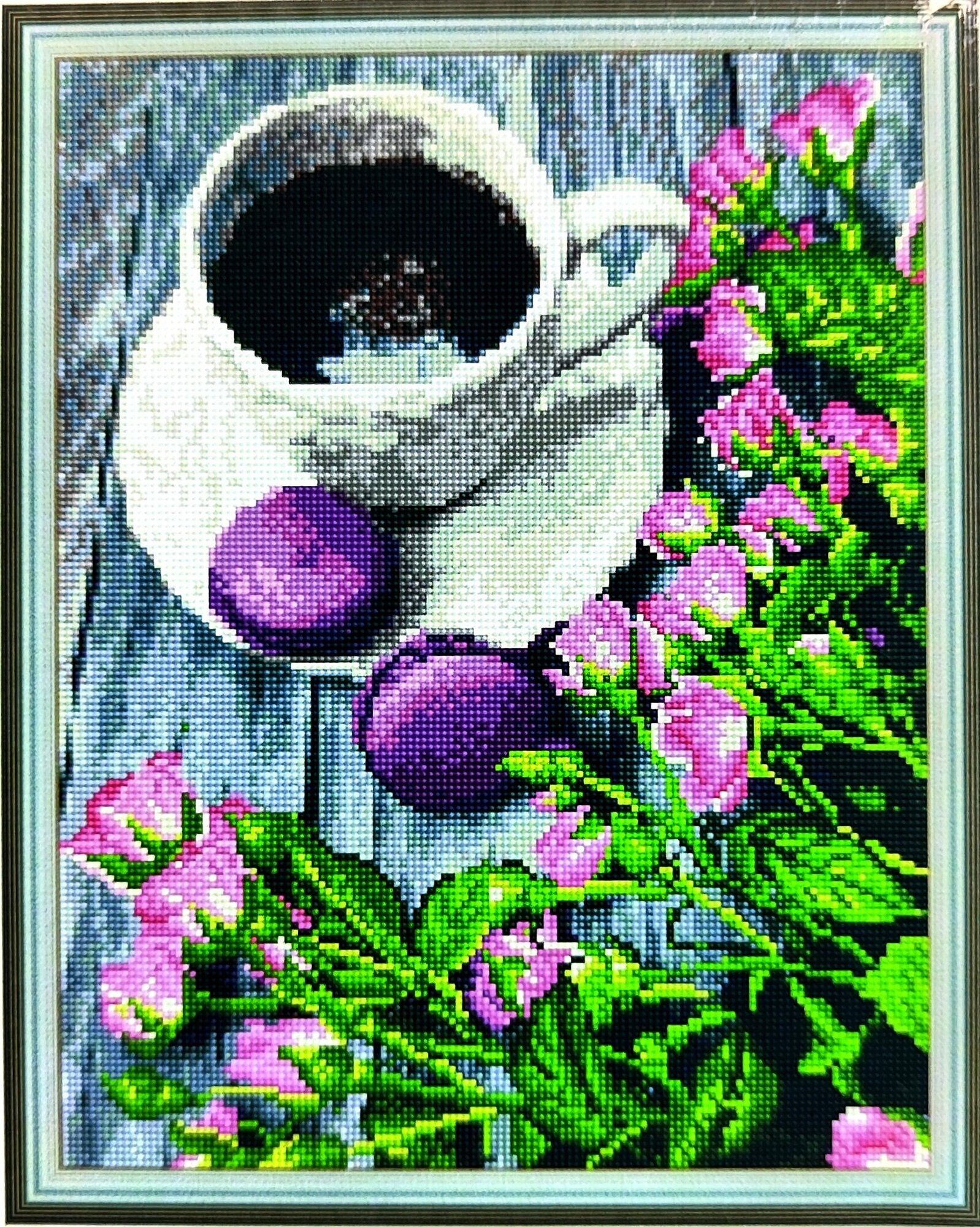 Алмазная мозаика 40x50см круглые стразы сирень, пионы, ягоды, фрукты, архидея, розы, натюрморт, кофе, маки, шоколад