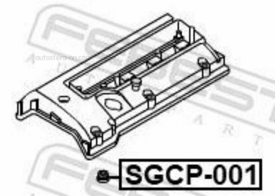 FEBEST SGCP001 Кольцо уплотнительное свечного колодца