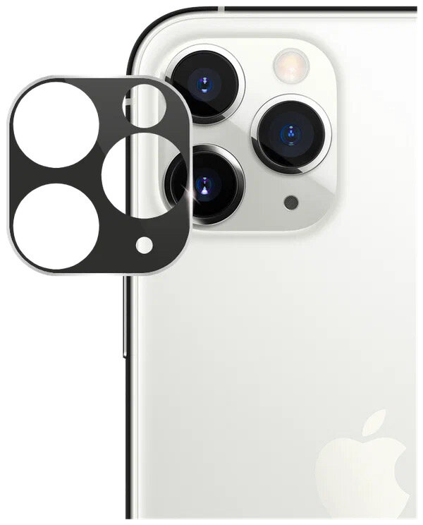 Защитное стекло Deppa для камеры iPhone 11 Pro/ Pro Max серебро
