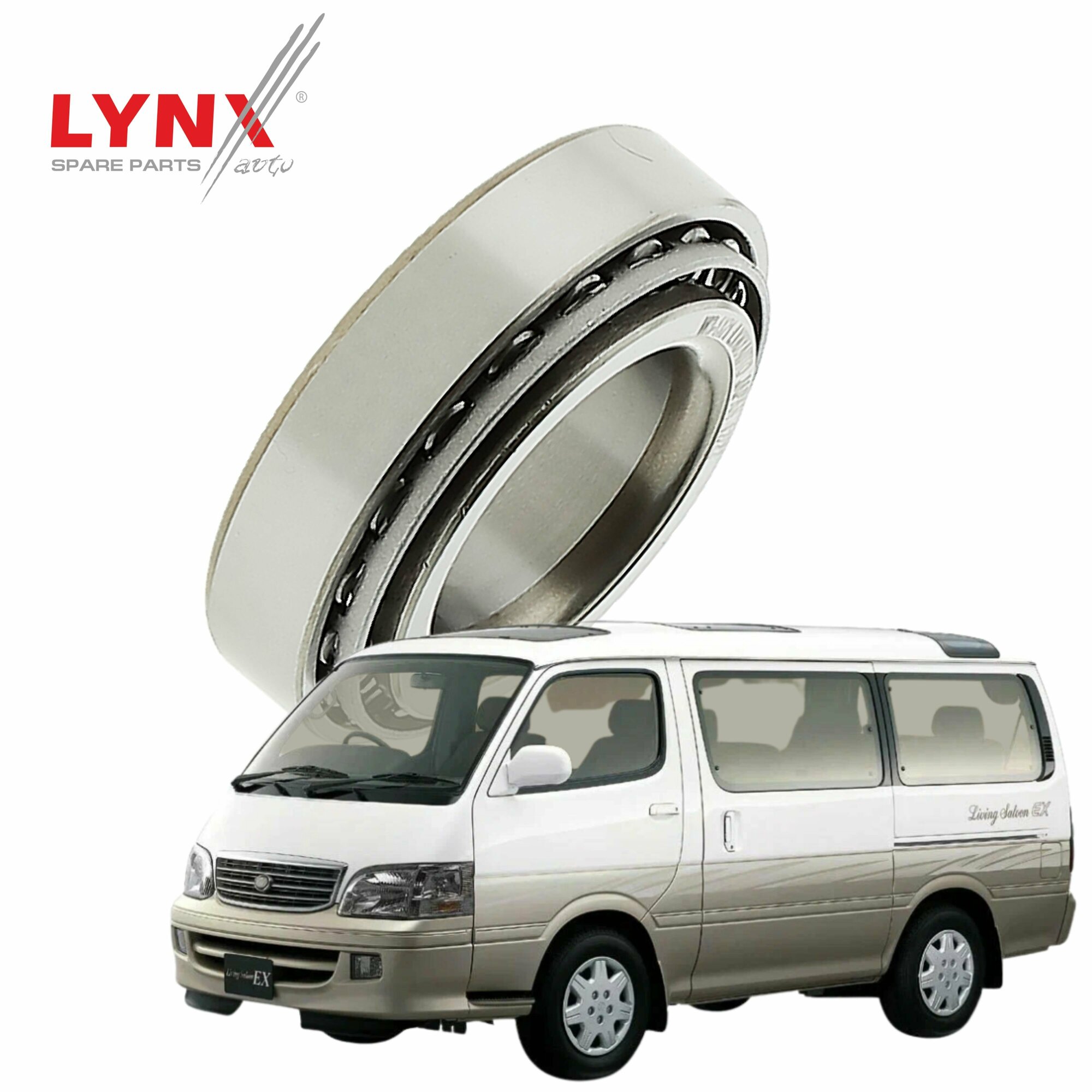 Подшипник ступицы Toyota Hiace (5) / Тойота Хайс 1995 1996 1997 1998 1999 2000 2001 2002 2003 2004 2005 2006 2007 2008 2009 2010 / передний, 1 шт LYNXauto