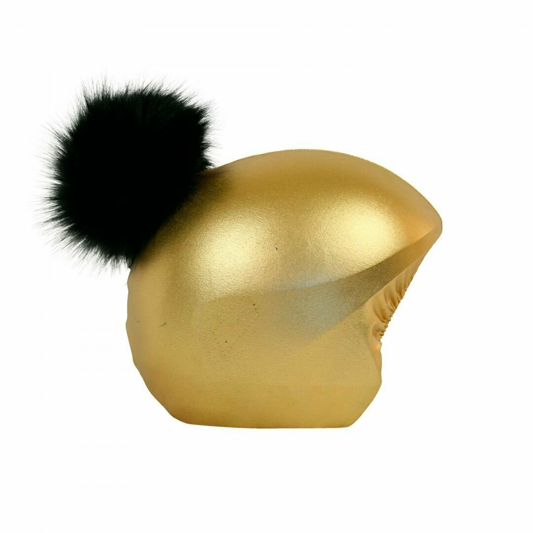 Нашлемник CoolCasc Gold Black Ponpon, для спортивных шлемов, унисекс, размер one size