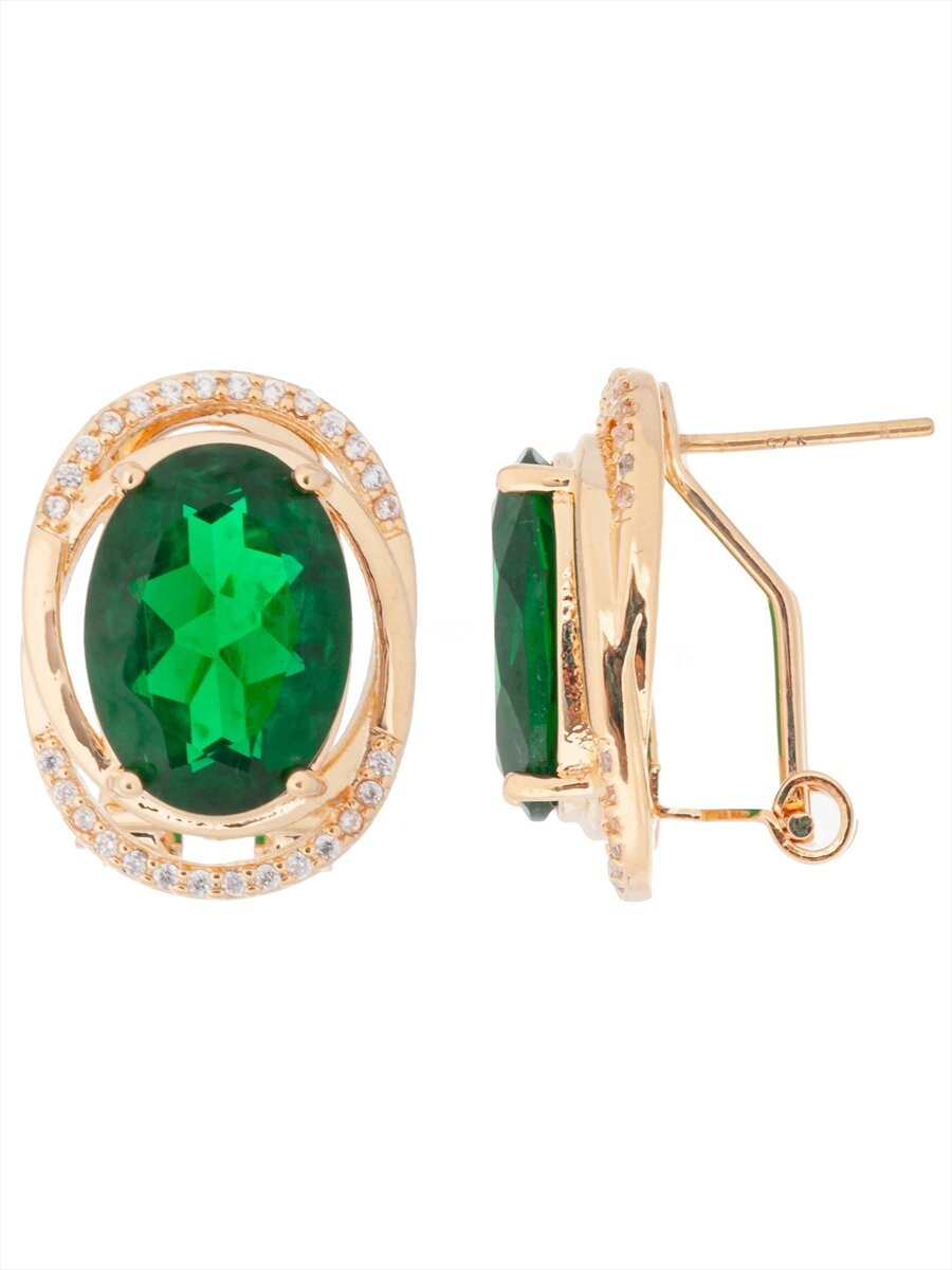 Серьги Lotus Jewelry, фианит
