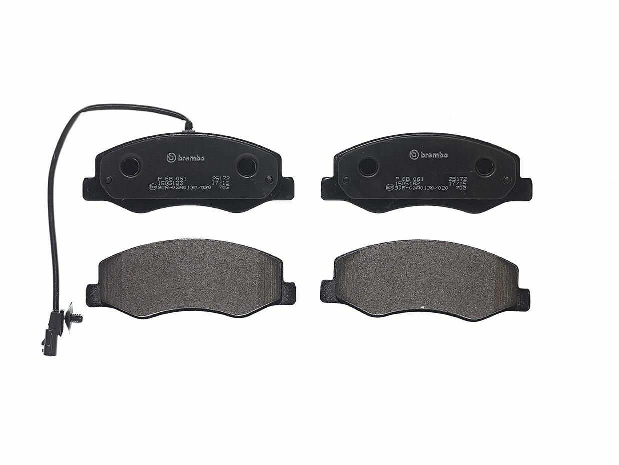 Тормозные колодки комплект задний BREMBO P68061