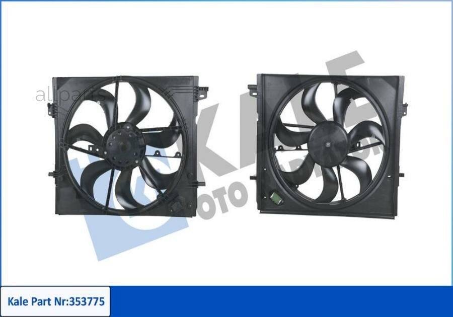 KALE 353775 Электровентилятор радиатора для а/м Nissan Qashqai II (13-) с кожухом и резистором