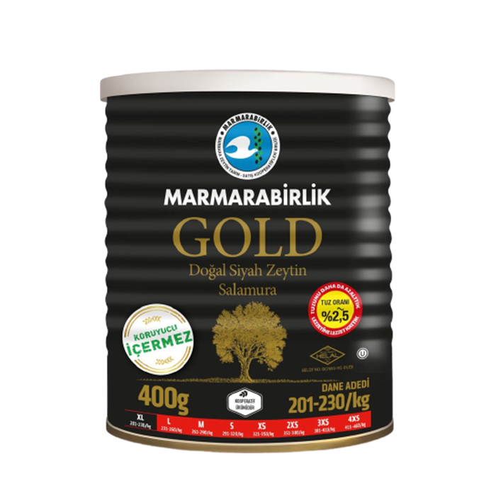Маслины Marmarabirlik Gold XL слабосоленые 400 г