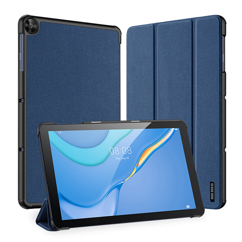 Чехол-книжка MyPads, для Huawei Matepad T 10, 10S, кожаный, синий
