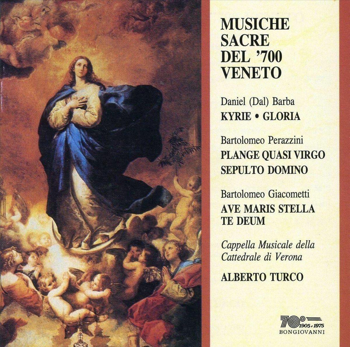 Диск раритет! BARBA, DANIEL, PERAZZINI, BARTOLOMEO, GIACOMETTI, BARTOLOMEO - Turco, Alberto (1 CD)