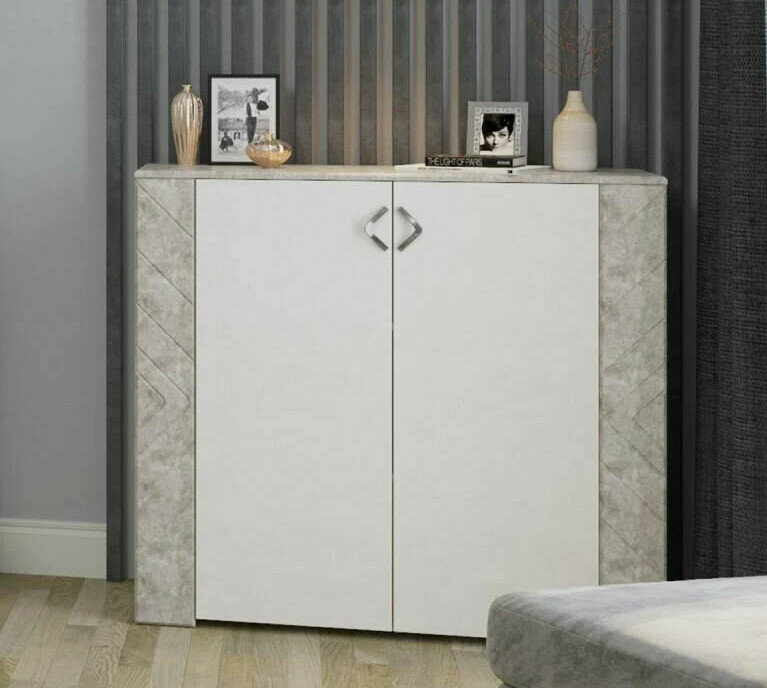 Комод Моби Амели 13.107 размер 108х41х100см цвет шёлковый камень/бетон чикаго беж