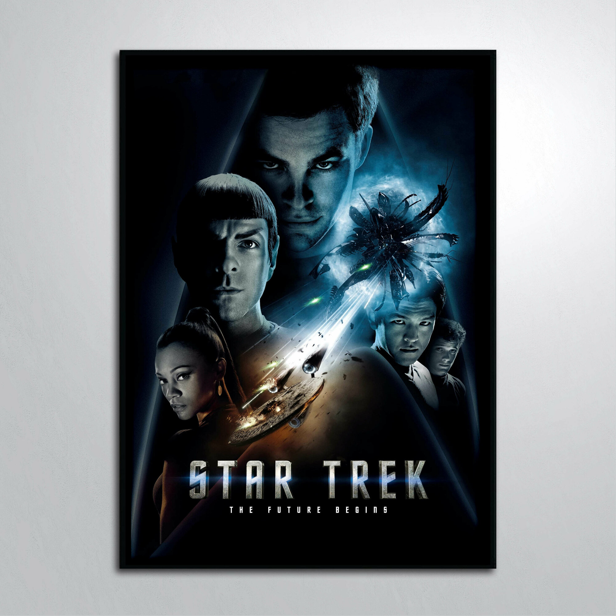 Постер без рамы/Звездный путь Крис Пайн Закари Куинто Зои Салдана Star Trek