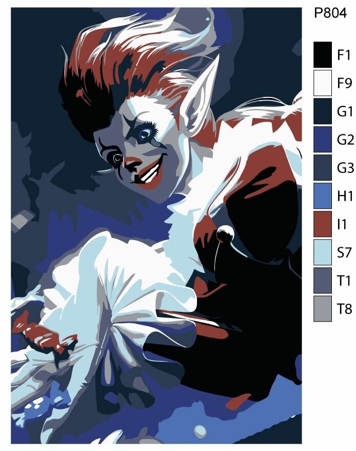 Детская картина по номерам P804 "Игра Mobile Legends. Кэрри" 20x30