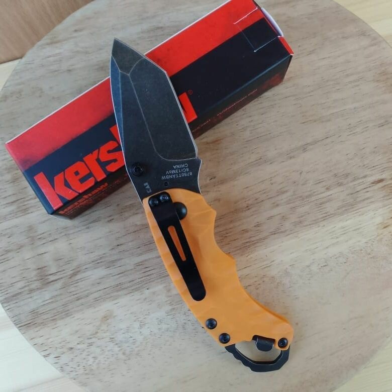 Нож складной 8750 "Shuffle II", складная, ABS-пластик, оранжевый