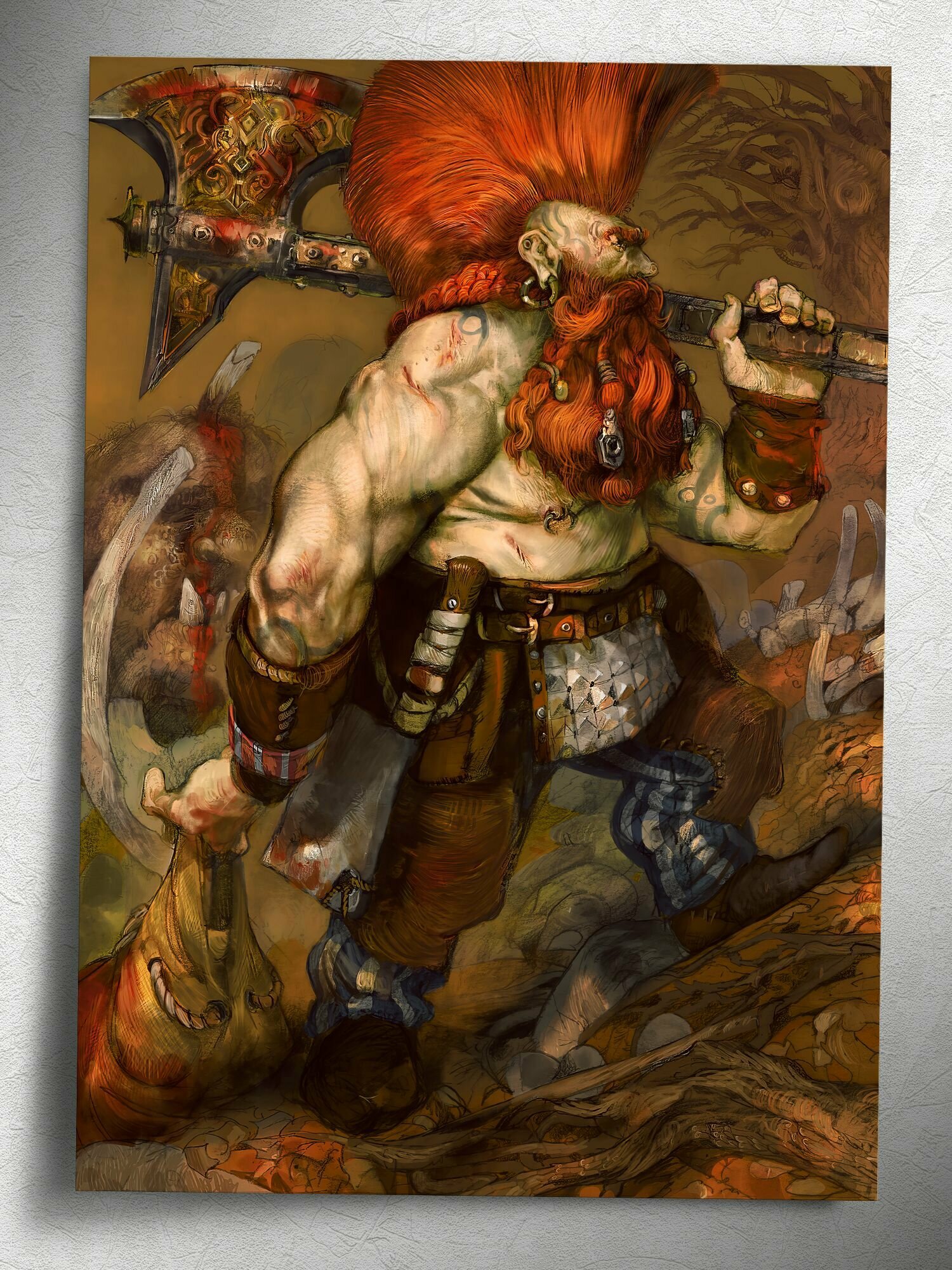 Постер: Победитель троллей (Дварф, Вархаммер Фентези Баттлс, Warhammer Fantasy Battles)