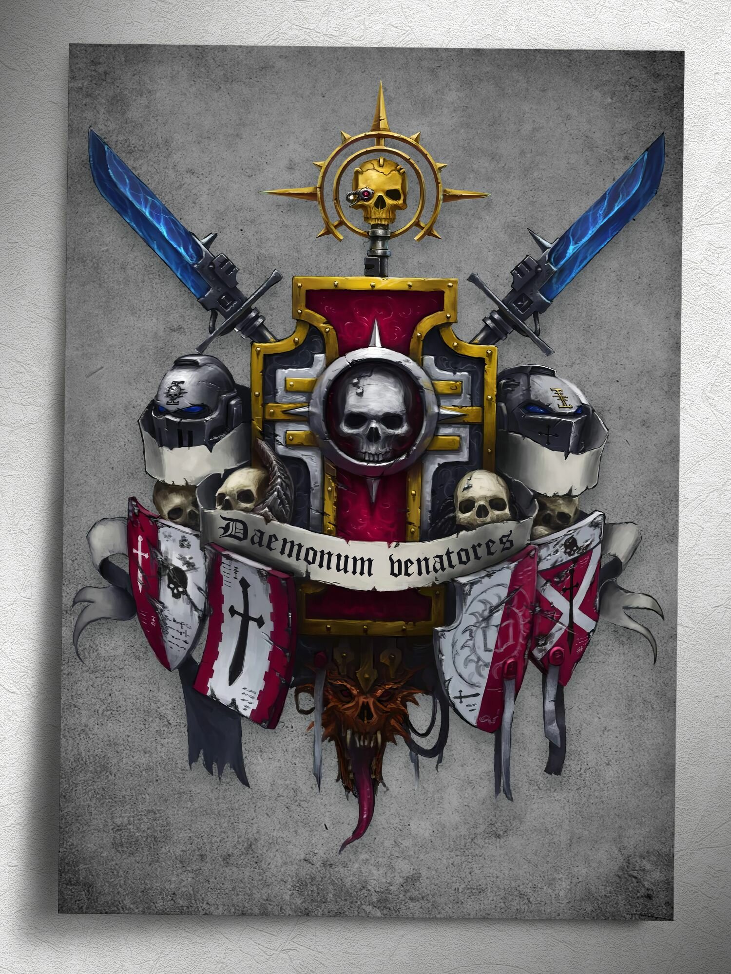 Постер: Эмблема Серых Рыцарей (Вархаммер 40000, Warhammer)