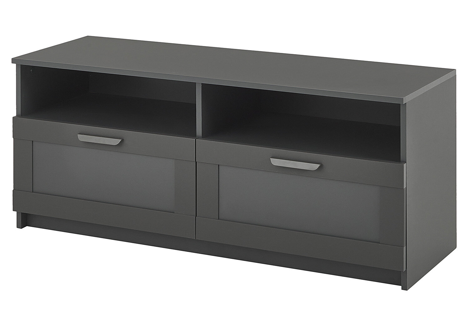 Тумба напольная Hoff Скаген, 119,8х52,6х42,2 см, с 2мя ящиками, цвет графит